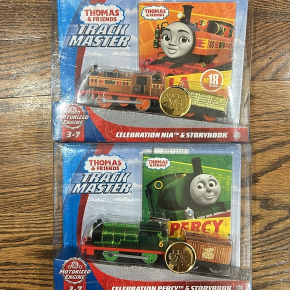 Thomas & Friends | Toys | Lot Of 2 Thomas Friends Celebration Percy Nia ...